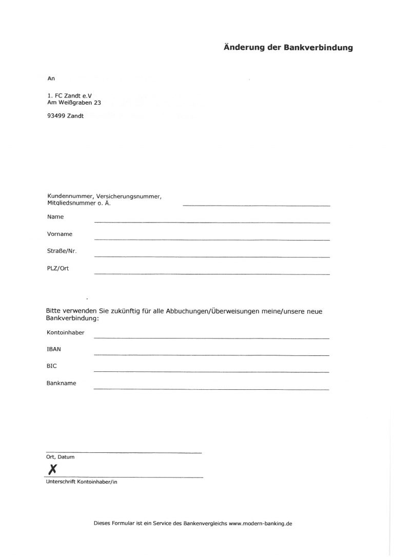 Mitgliedschaft - FC Zandt